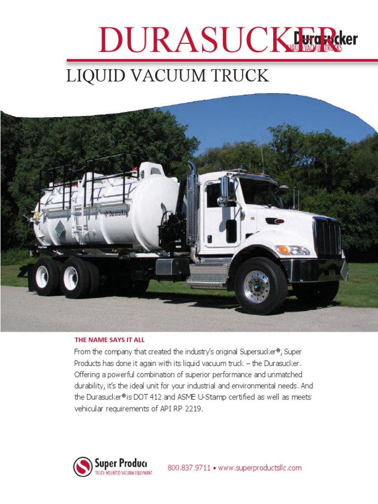Durasucker: Liquid Vacuum Truck | PDF | Valve | Vacuum