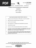 CAPE Chemistry CXC Prep | PDF | Chemistry | Chemical Equilibrium