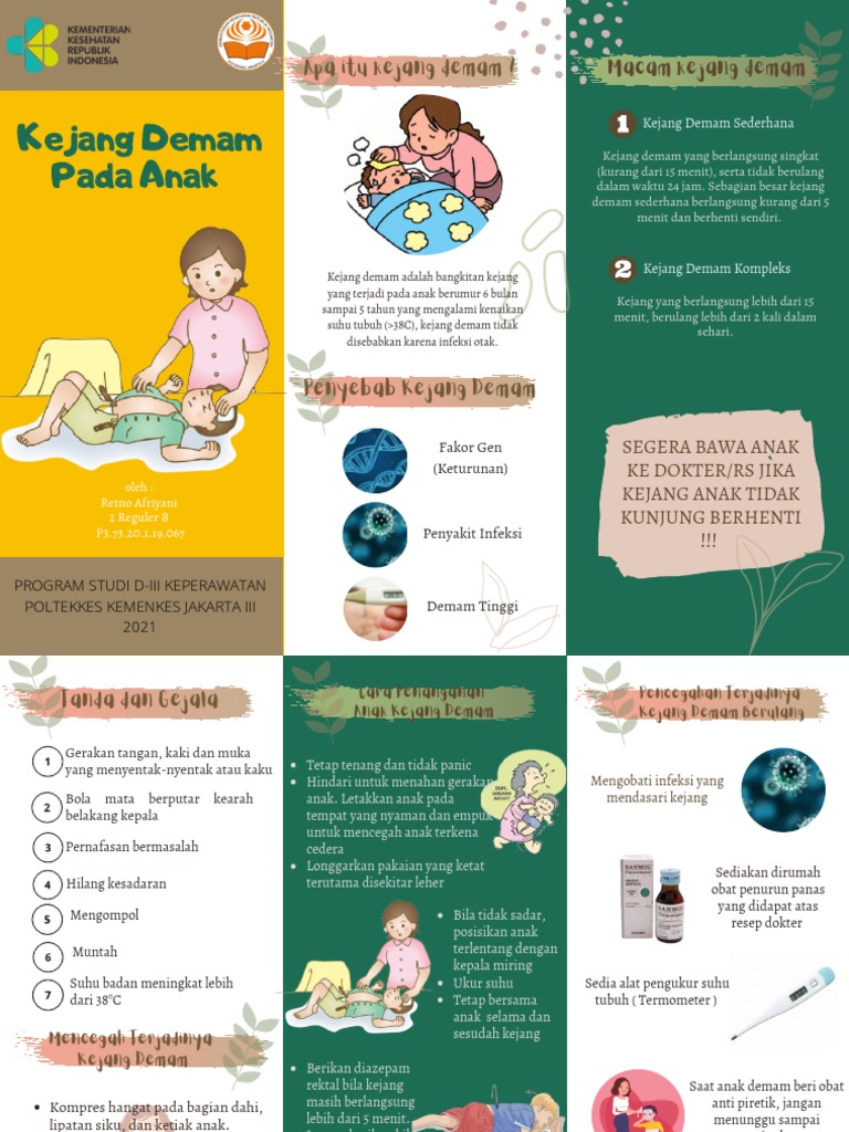 LEAFLET-Kejang Demam | PDF