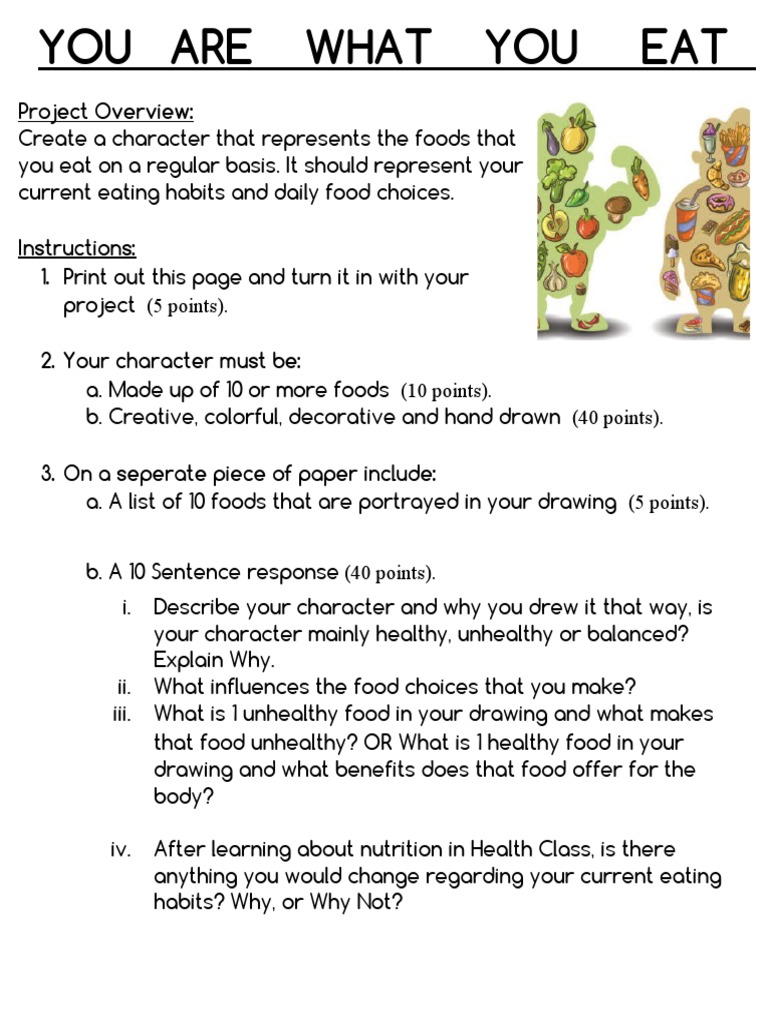 You Are What You Eat | PDF