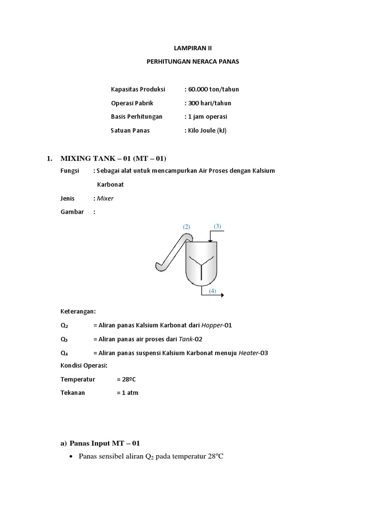 Lampiran Neraca Panas | PDF | Teknologi & Rekayasa