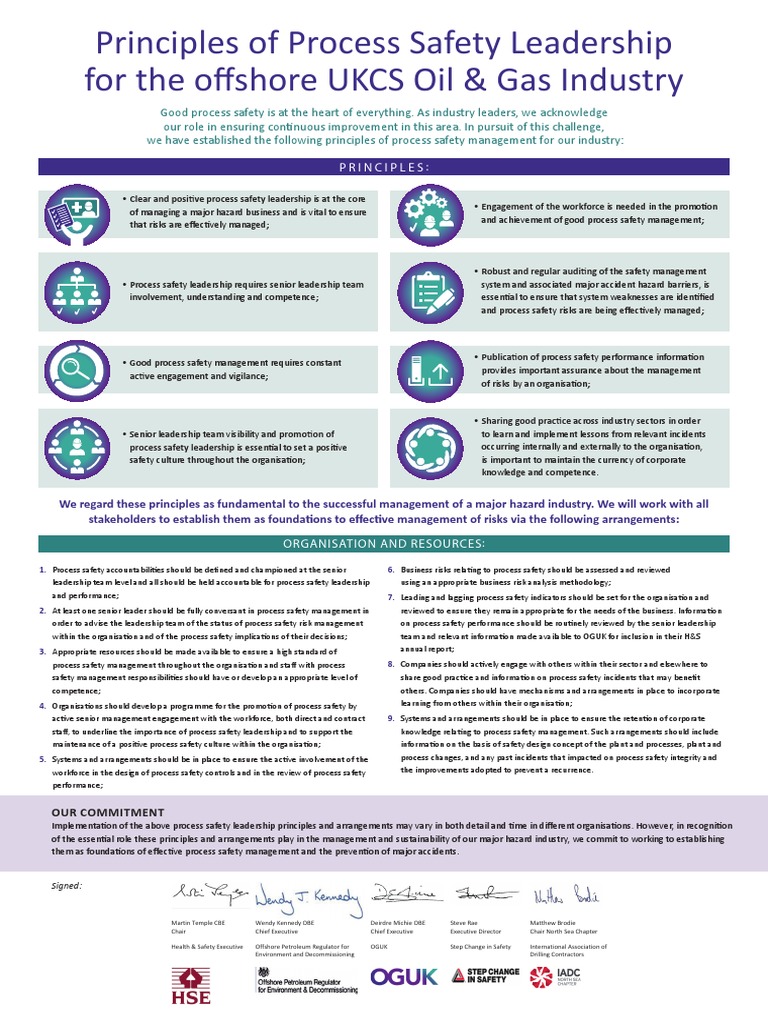Principles of Process Safety Leadership | PDF | Leadership | Safety