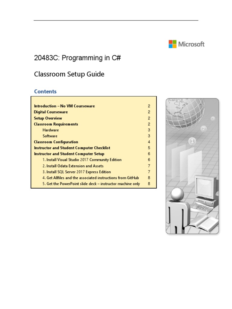 20483C: Programming in C# Classroom Setup Guide | PDF | Microsoft ...