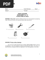 TVL Cookery: Quarter 1 - Module 2: (WEEK 2) | PDF | Hydrochloric Acid ...