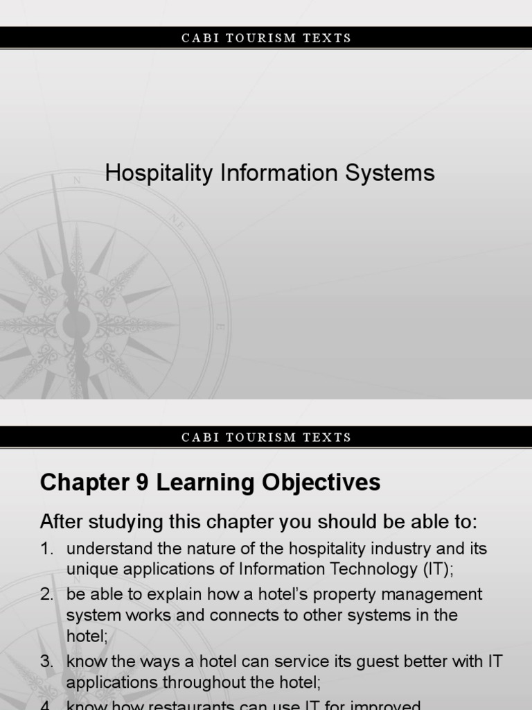 Hospitality Information Systems: Cabi Tourism Texts Cabi Tourism Texts ...