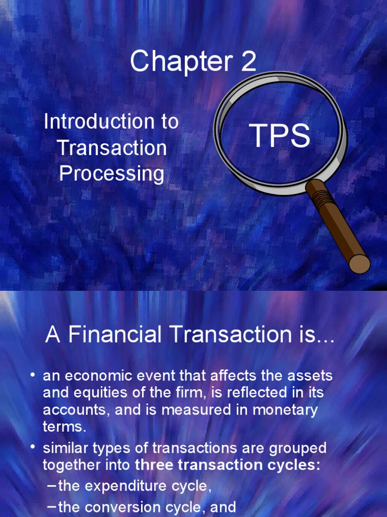 2 Introduction To Transaction Processing Pdf Business Computer Science