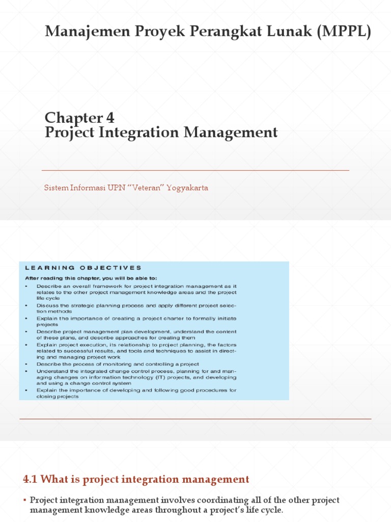 Mppl 5 Project Integration Management Pdf Net Present Value