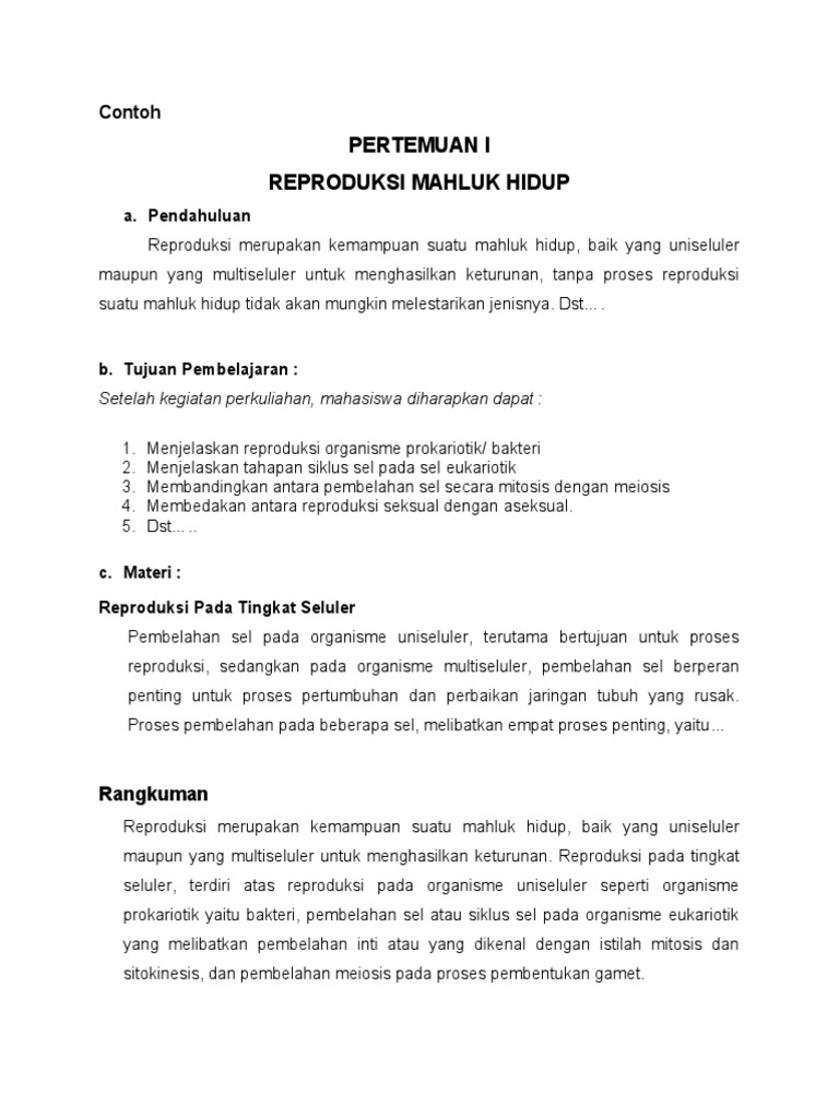 Contoh Outline Makalah | PDF