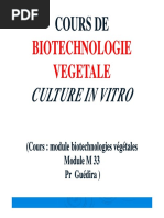 Callogénèse Régénération Des Organes & Établissement Des Suspensions Cellulaire | PDF ...