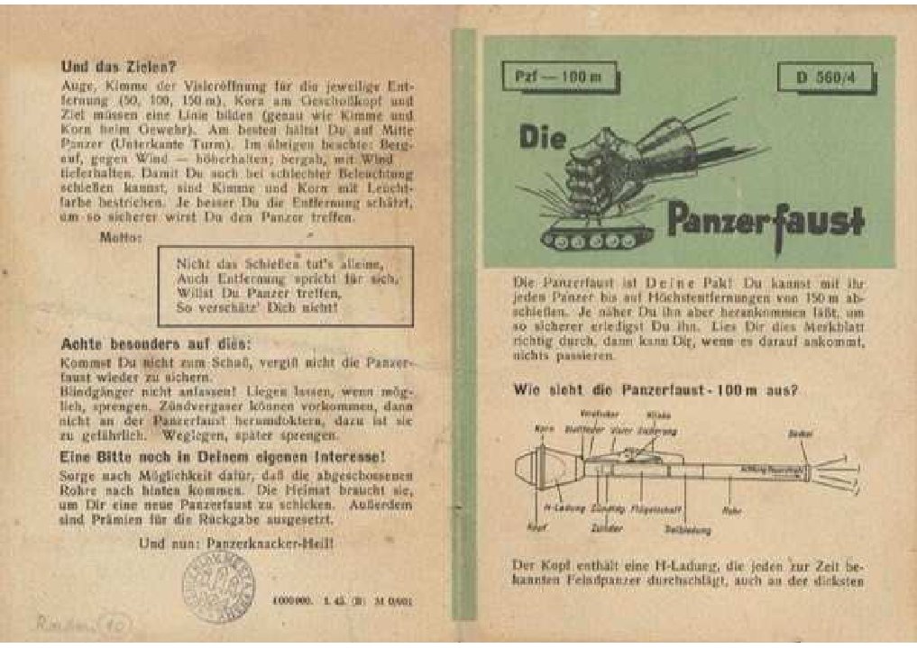 D 560-4 PZF - 100 M - Die Panzerfaust (1-45) | PDF