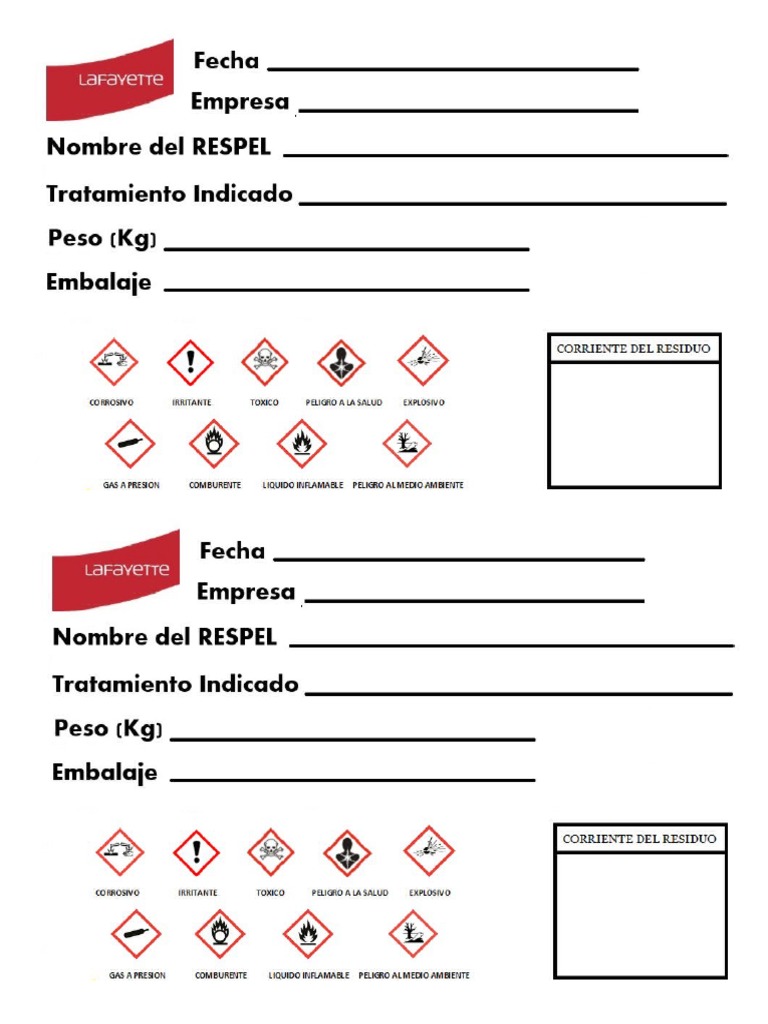 Rotulos Respel Centro Acopio | PDF