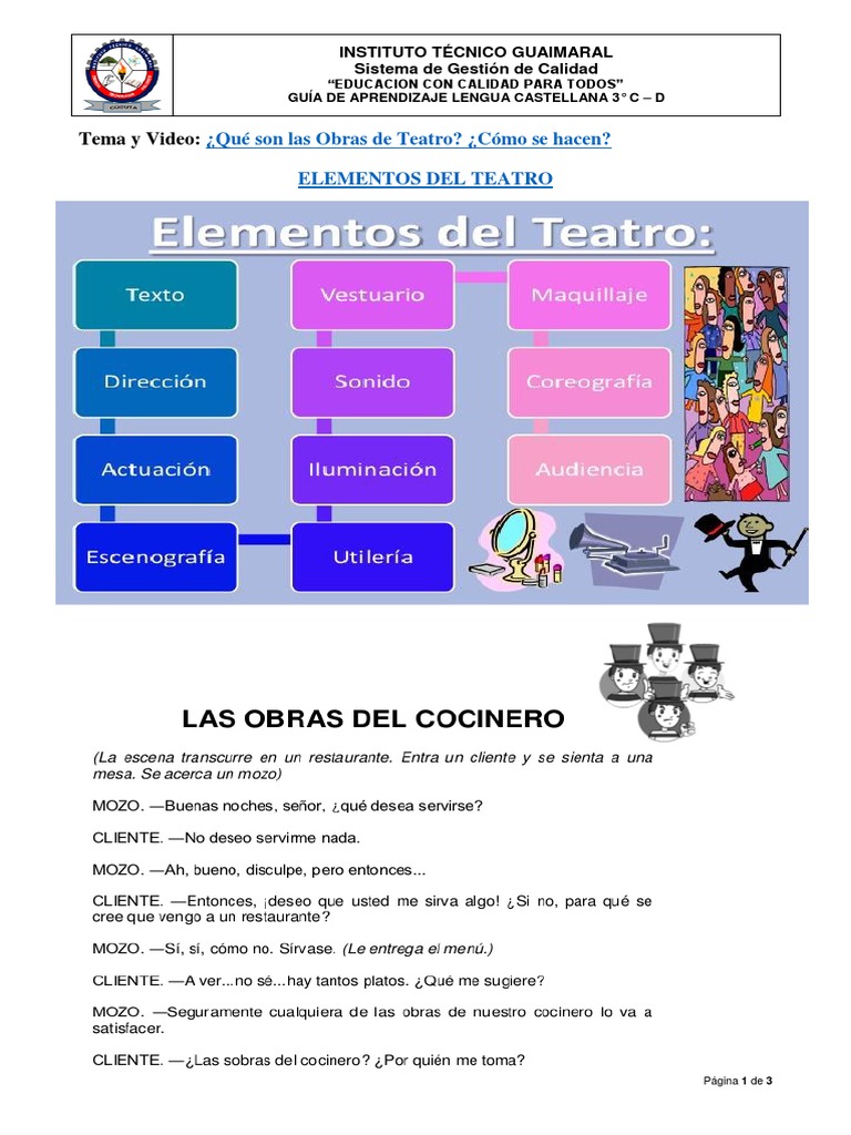 01 El Teatro 3ro C-D | PDF