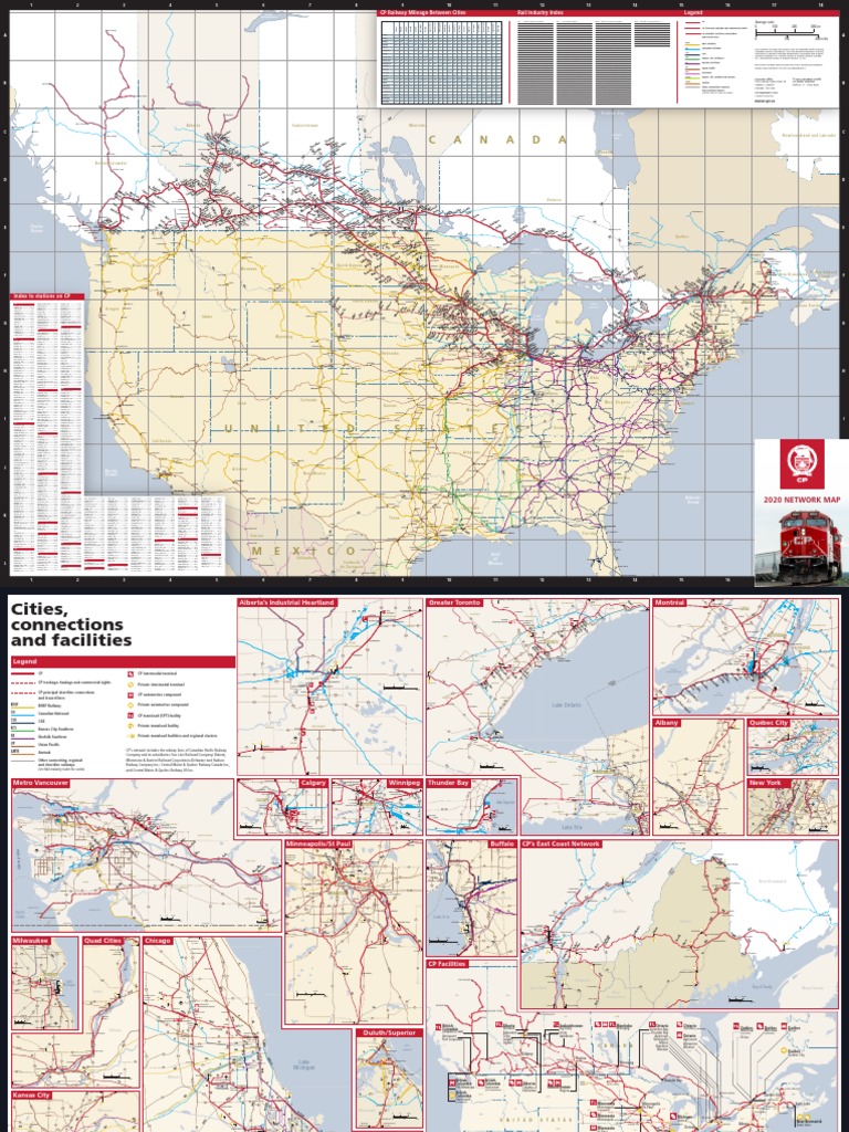 CP Network Map 2020 | PDF | Railway Companies | Rail Transport