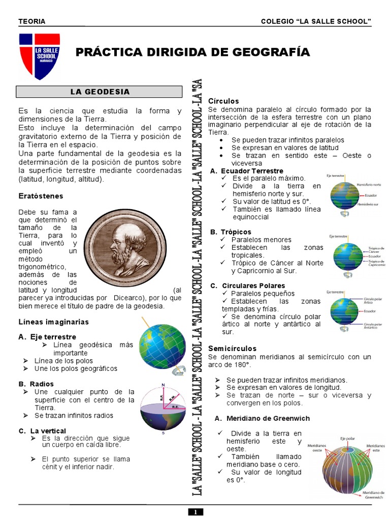 La Geodesia 1 y 2 Geografía | PDF | Tierra | Geodesia