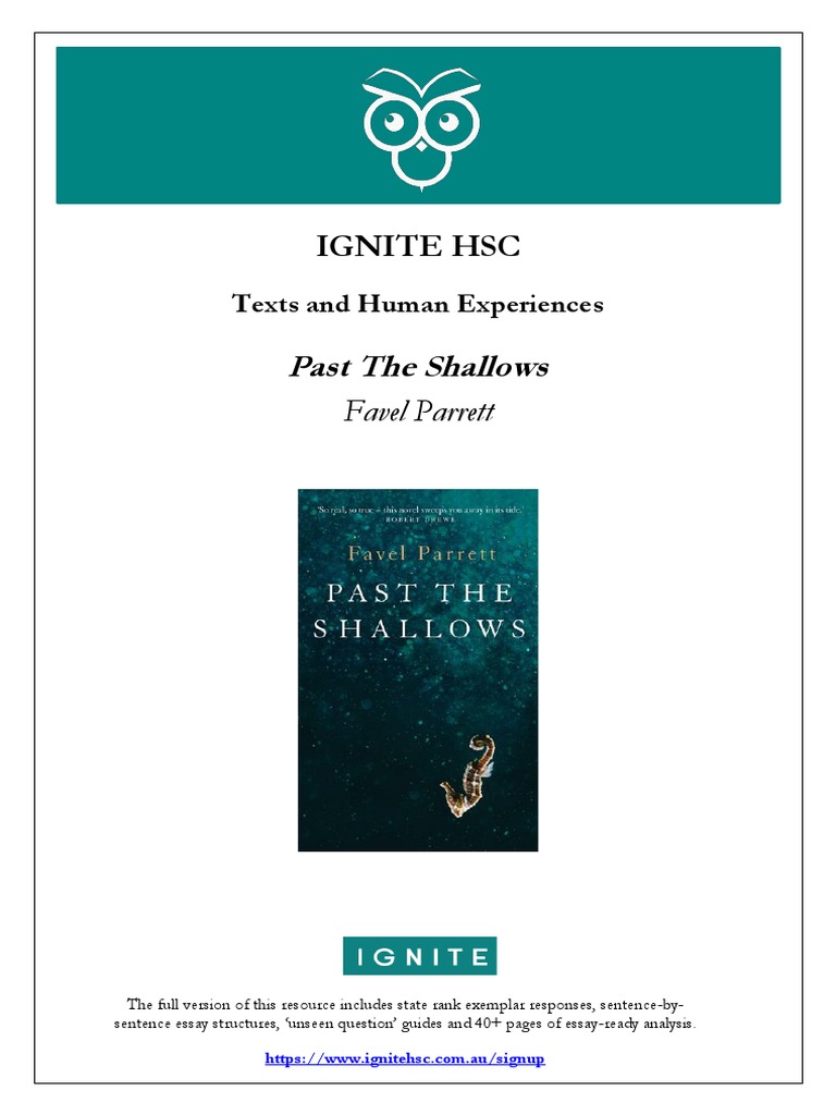 Past The Shallows - Free Resource (Ignite HSC) | PDF | Idea | Languages