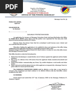 Application For Barangay Protection Order: Vawc Form#3 CONTROL NO ...