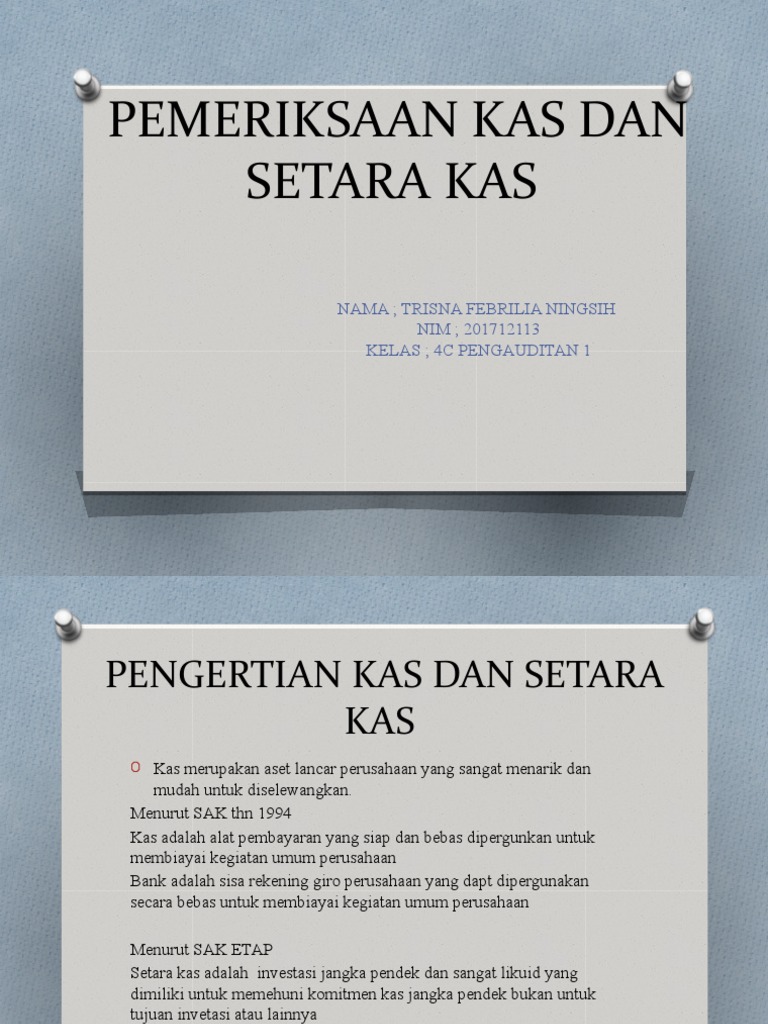 Bab 9 Pemeriksaan Kas Dan Setara Kas | PDF