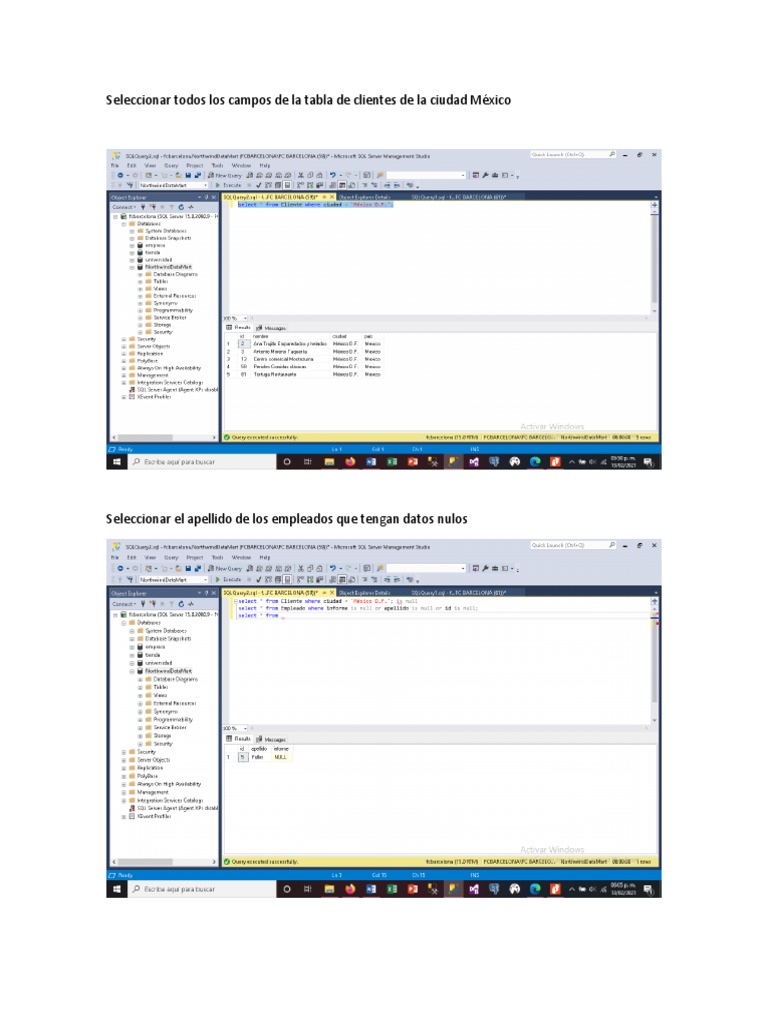 Ejercisios Taller Base de Datos 4 | PDF