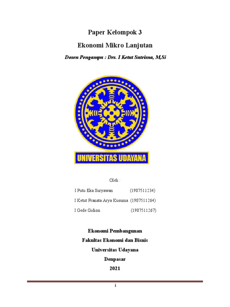 Paper Kelompok 3 RPS 4 MIKRO LANJUTAN | PDF