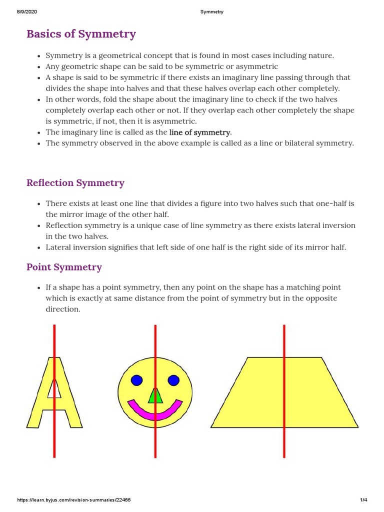 Symmetry Notes | Download Free PDF | Symmetry | Shape