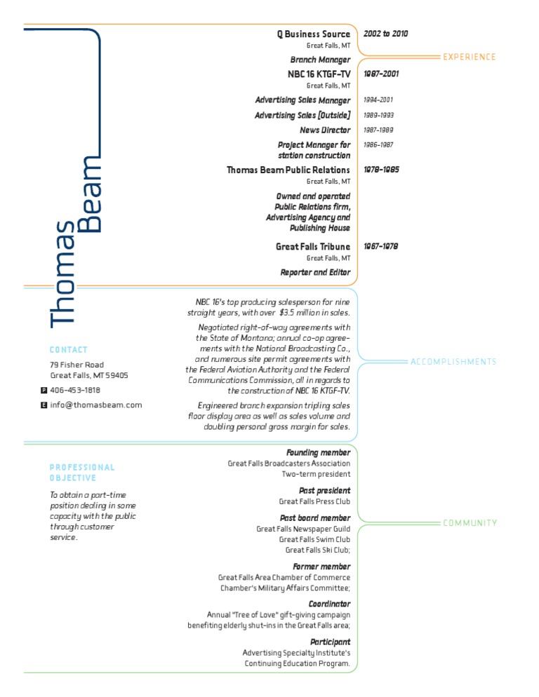 Thomas Beam Resume | PDF | Public Opinion | Mass Media