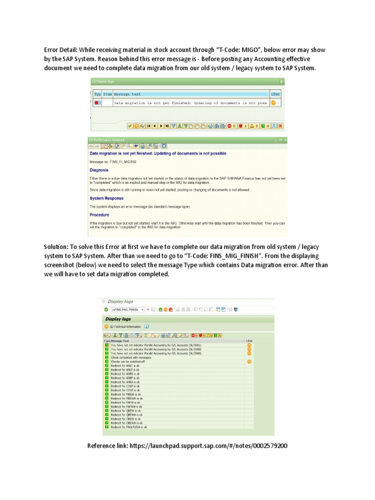 Data Migration Error | PDF
