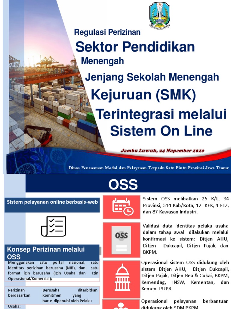 OSS-JOSS-DPMPTP Jatim | PDF