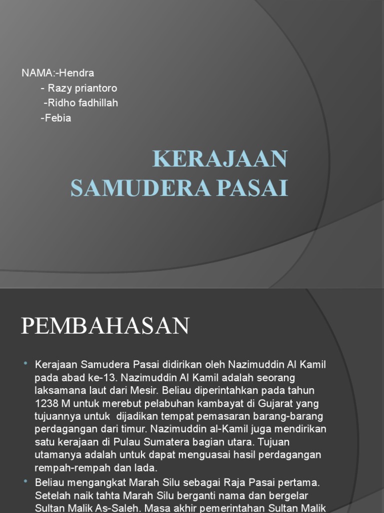 Kerajaan Samudera Pasai | PDF