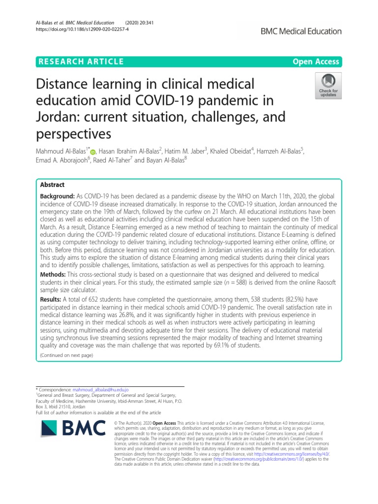 Distance Learning in Clinical Medical | PDF | Educational Technology ...