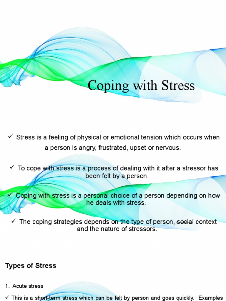 Coping With Stress | PDF | Stress (Biology) | Mental Health
