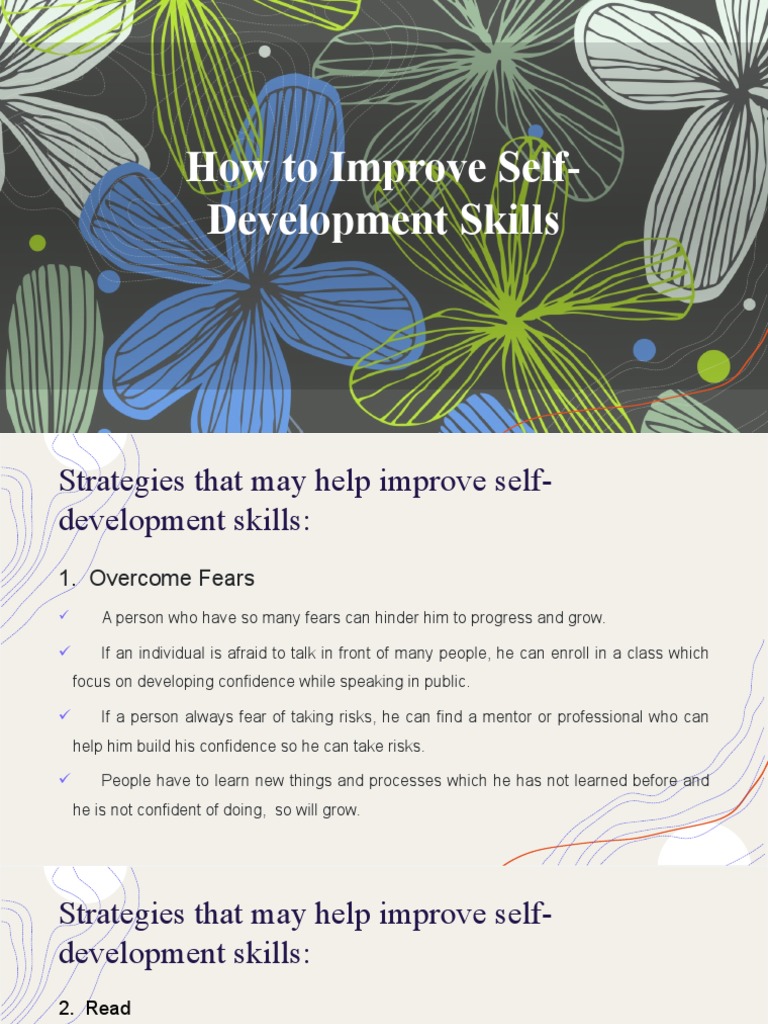 How To Improve Self-Development Skills | PDF | Mentorship | Leadership