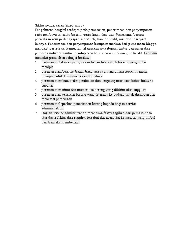 Flowchart Siklus Pengeluaran Kas | PDF | Pengelolaan Keuangan & Uang