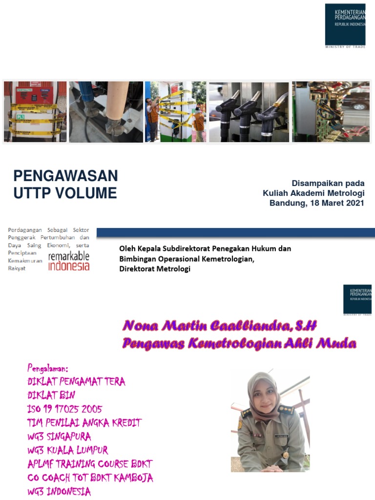 Pengawasan UTTP Volume | PDF