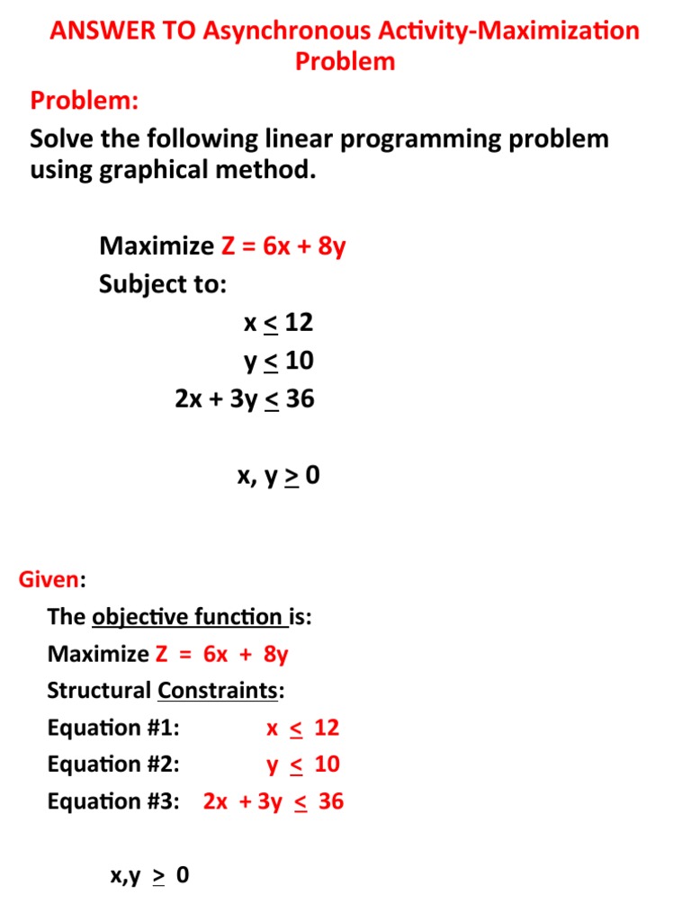 Activity-Maximization Problem | PDF | Mathematical Optimization ...