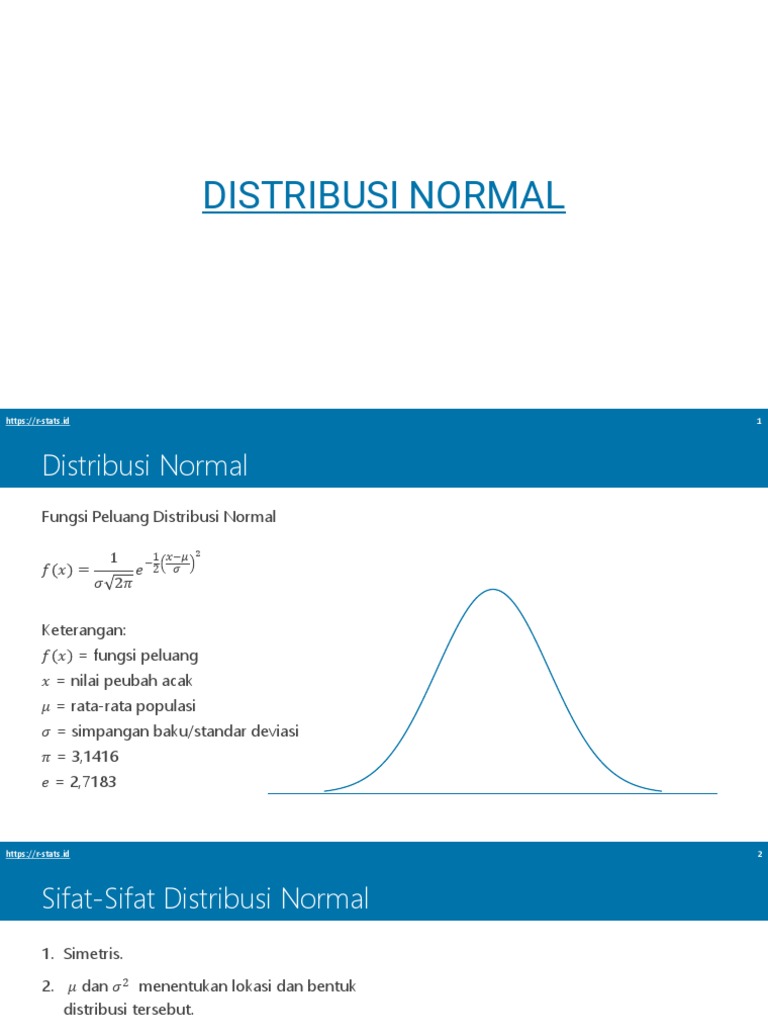 Panduan Distribusi Normal dan Z-Score | PDF