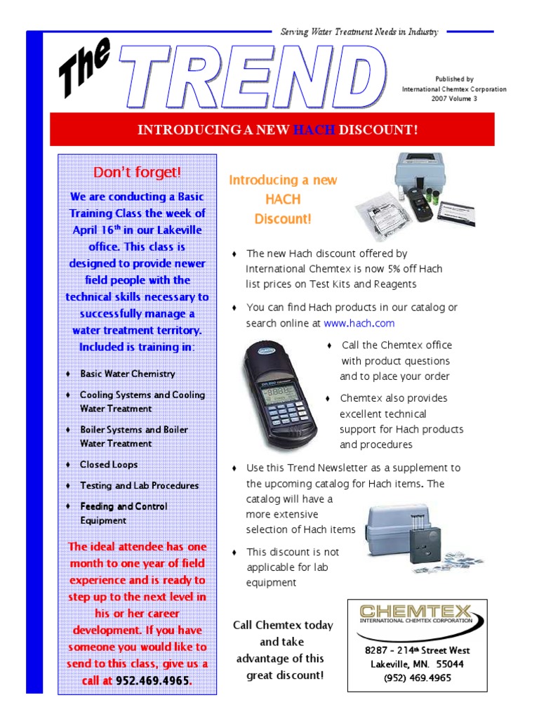 Providing Water Quality Testing Solutions: An Overview of Hach Products ...