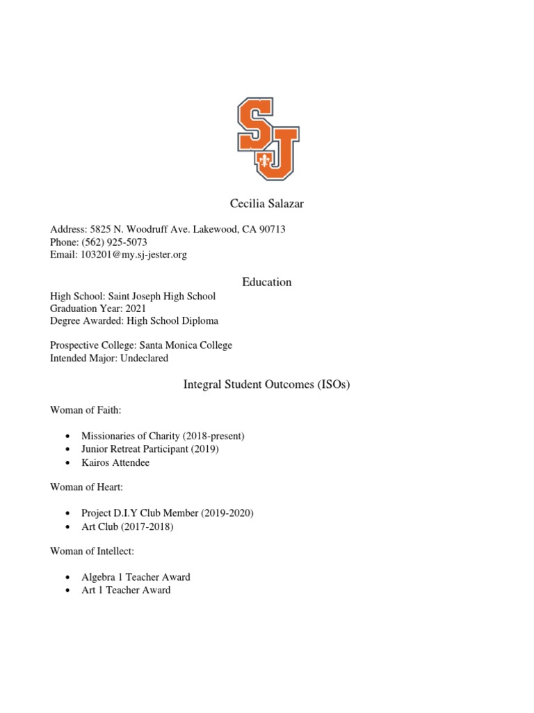 Cecilia Salazar Resume | PDF