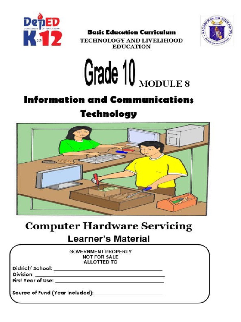 TLE-ICT-Computer-Hardware-Servicing-LM Module 3RD QUARTER M8 | PDF ...