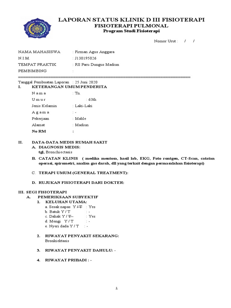 SK Pulmo Bronkietasis | PDF