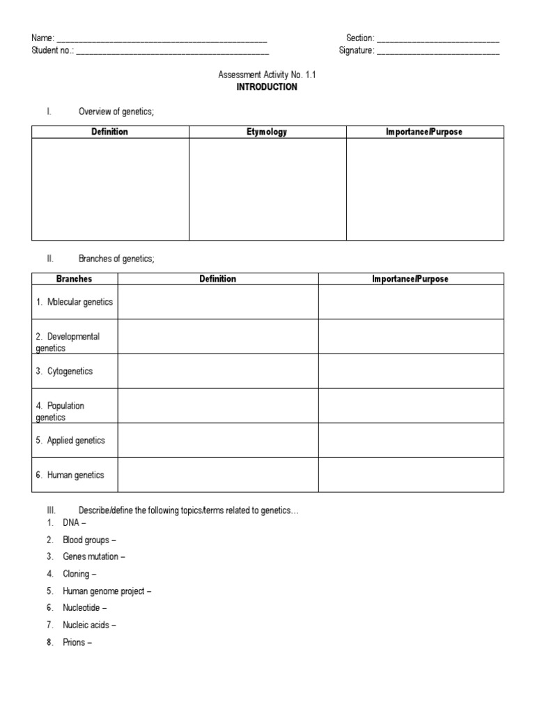 Comprehensive Guide to Genetics | PDF