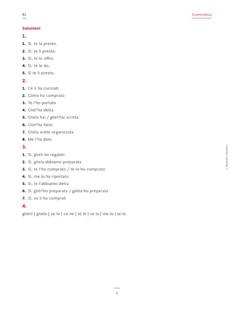 B1 Grammatica-Sol 07 | PDF