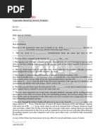 Notice Format of 138 N I Act | PDF | Cheque | Payments