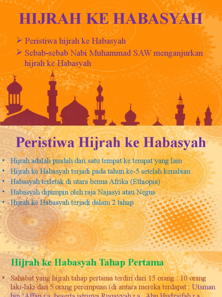 Hijrah Ke Habasyah | PDF | Perjalanan | Sejarah
