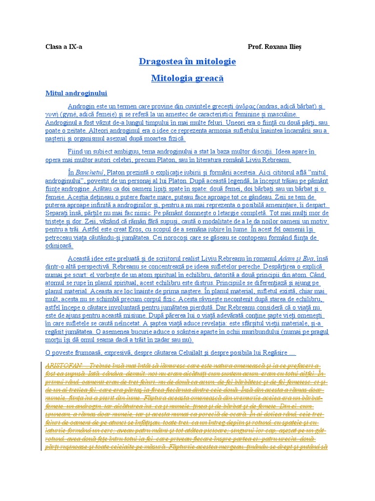 Mitul Androginului | PDF