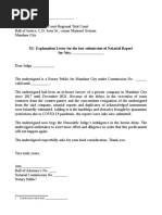 Sample Monthly Notarial Report | PDF