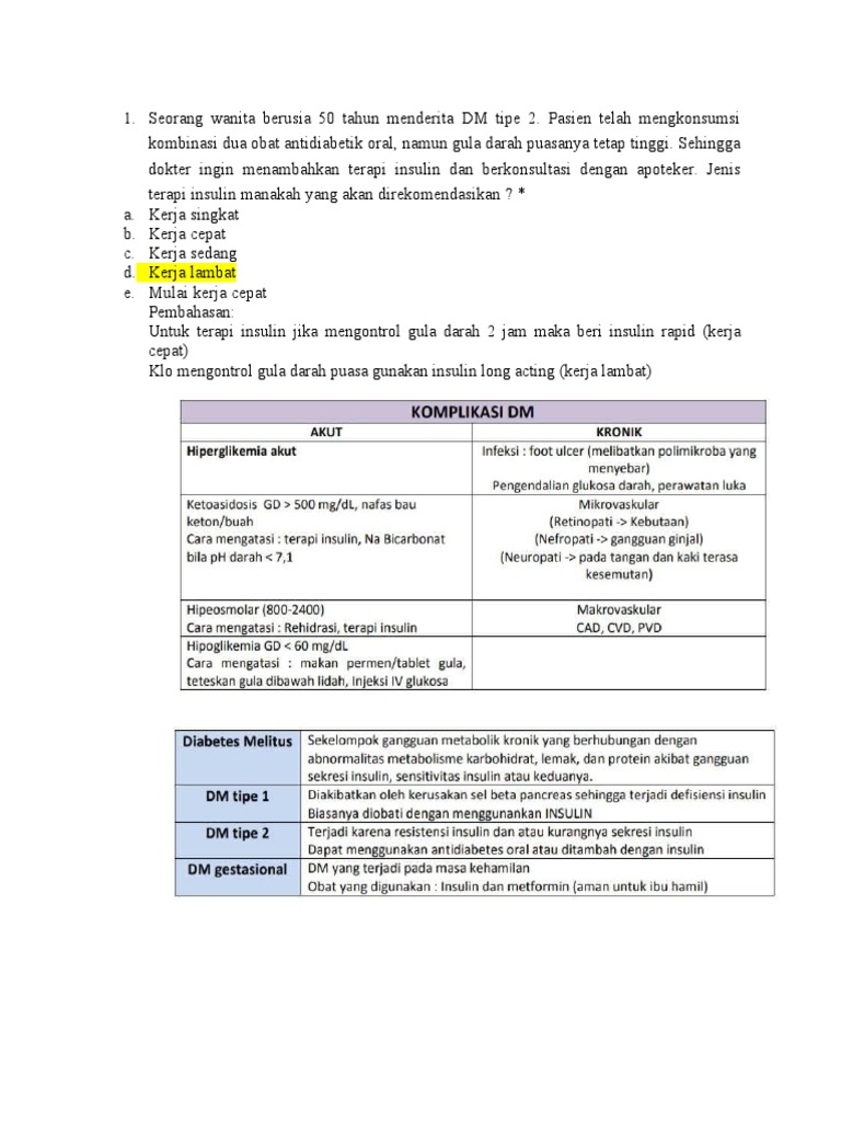 Rekomendasi Terapi Diabetes dan Hipertiroid | PDF