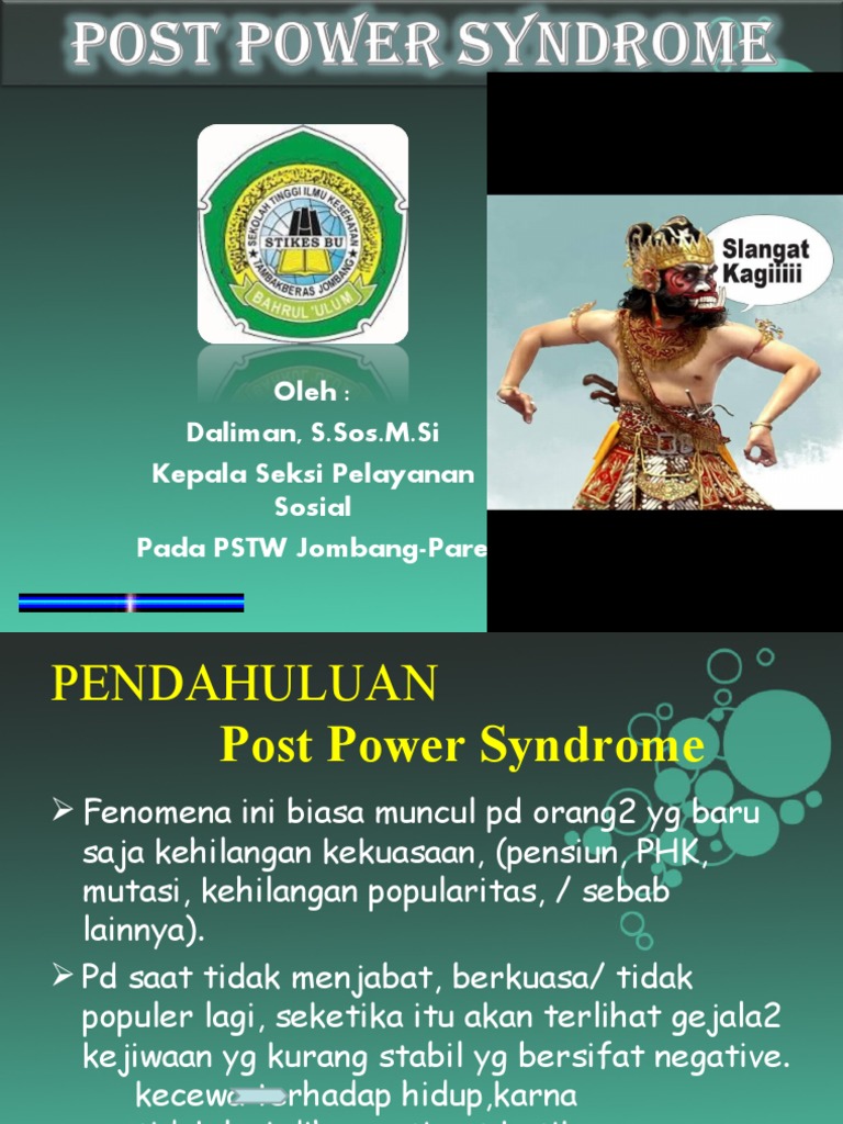 MATERI 1 (2.2) Post Power Syndrome | PDF