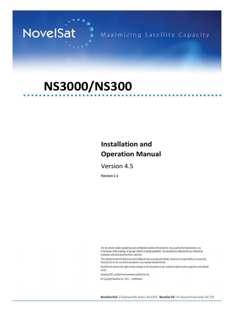 NS3000 - NS300 User Guide V4.5 | PDF | Menu (Computing) | Computer Network