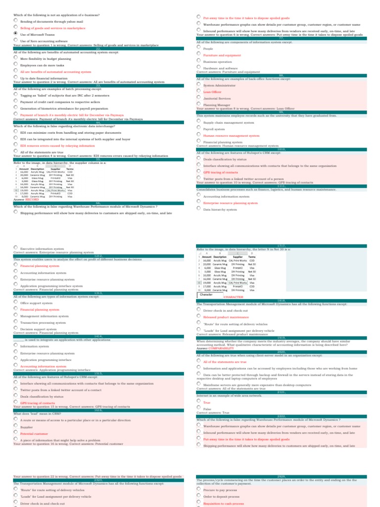 Ais 2 Reviewer | PDF | Relational Database | Databases