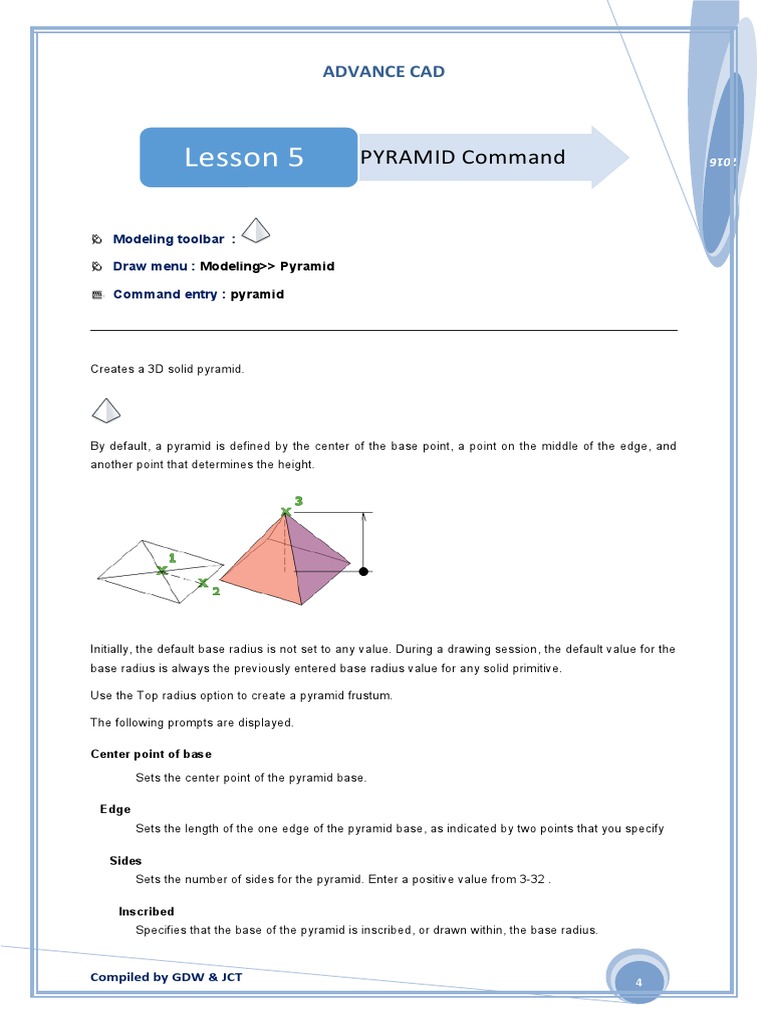 Modeling Pyramids in CAD: A Tutorial on Using the Pyramid Command to ...